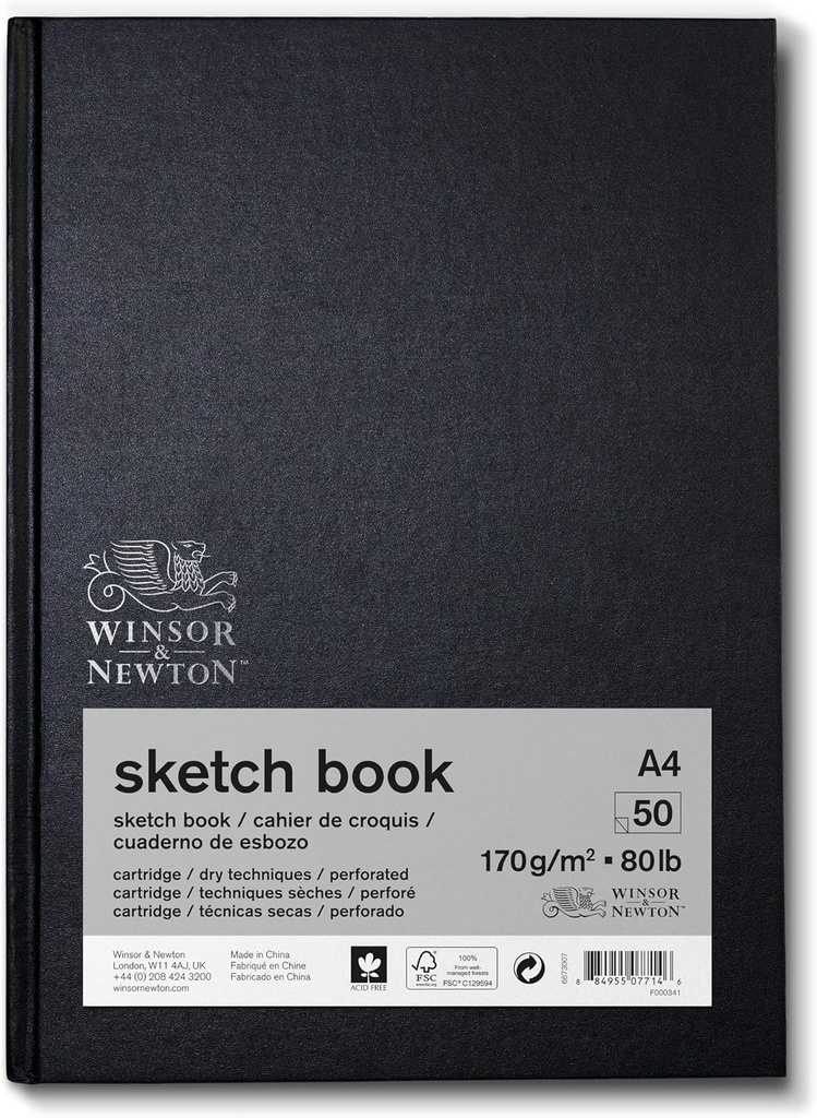 WINSOR & NEWTON SKETCH BOOK 170 A4 50S | Artshop Maldives